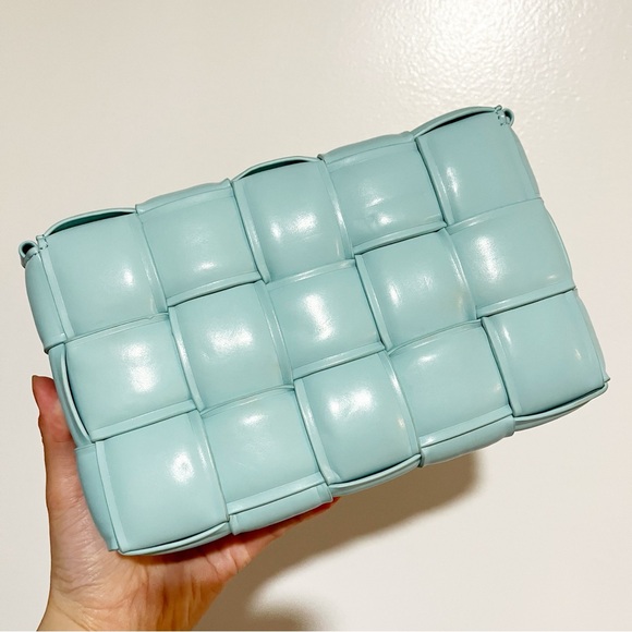 Bags | Cute Blue Weaved Clutch | Poshmark